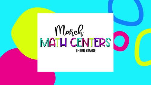 March Math Centers for Third Grade Math by Kayla Graves | TPT