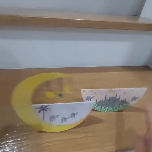 Ramadan Activity craft Art Coloring Sheet Project Moon Mubarak For Kisd