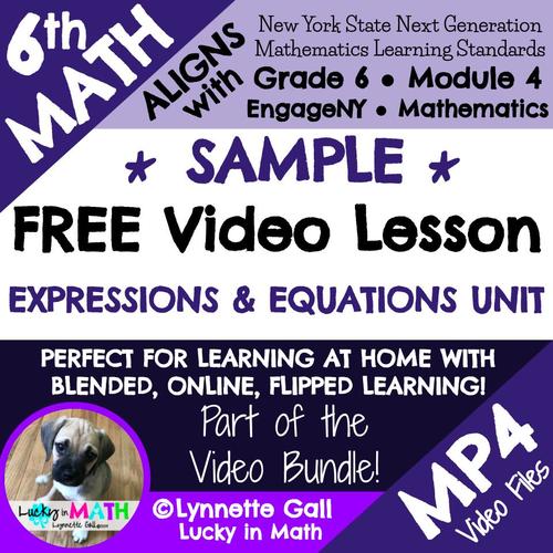 6th Expressions & Equations Exponents Video Lesson Remote/Flipped ...