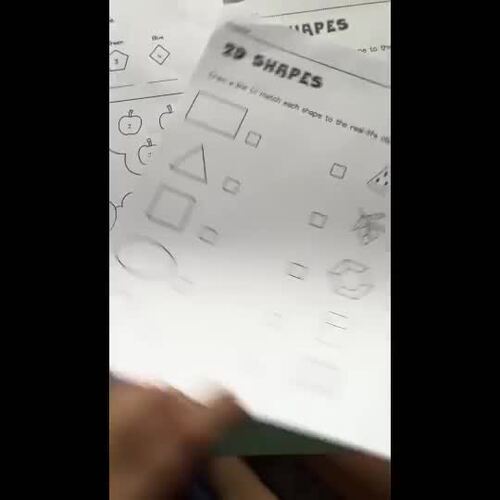 2D Shape Fun: Trace, Match & Color by Idin Studio | TPT