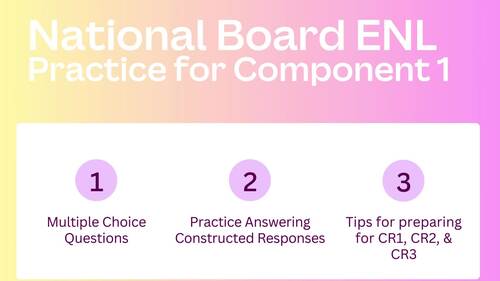 National Board ENL - 3 Full Practice Tests by MultilingualPro | TPT