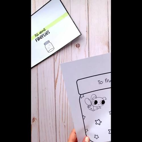 Thank You Card | Gratitude Jar Firefly SEL Craft | Camping Theme Activities