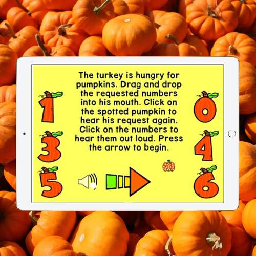 Thanksgiving Boom cards for Math | Comparing numbers 0 to 9 | TPT