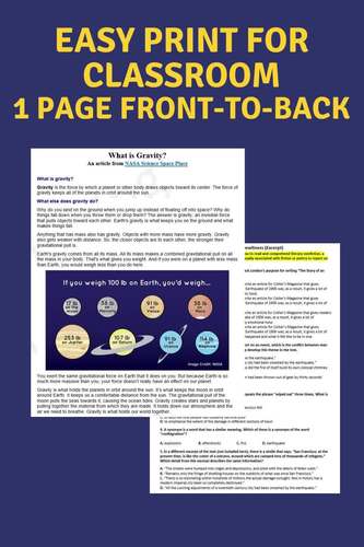 4th Grade Reading Passages & ELA Practice Tests | Informational Text ...