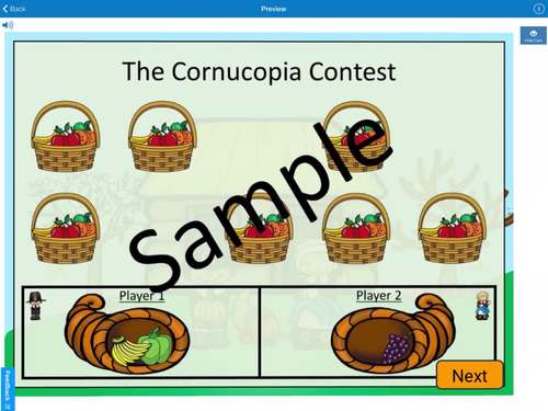 Open Ended Game Let's Take Turns Cornucopia Contest BOOM Cards Speech ...