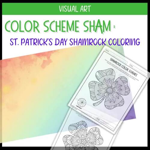 Color Schemes, St. Patrick's Day Shamrock Zendoodle Color Sheets Middle ...