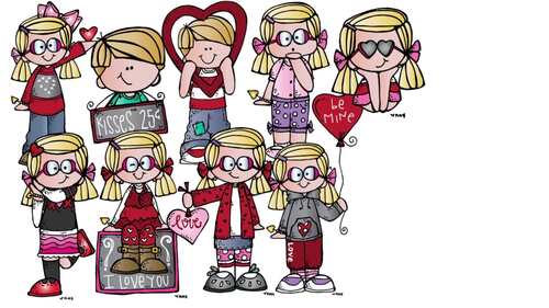 Valentine's Day clip art, Lucy Doris clip art, Melonheadz Character ...