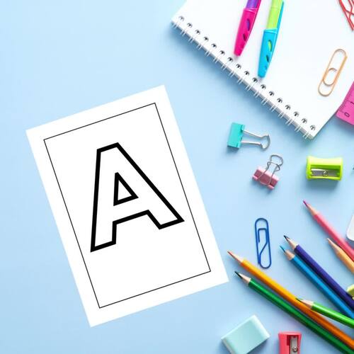 Uppercase / Capital Letters Coloring Page by Miss M's Gems | TPT