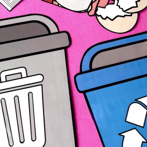 Earth Day Sorting Activity | Trash and Recycle Sort, Worksheet, and Poster