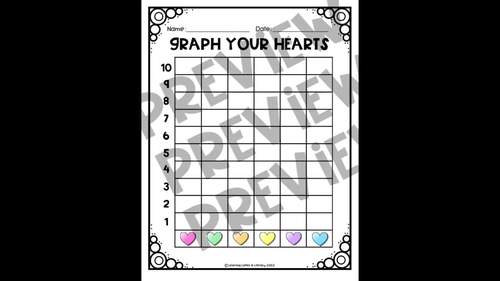 Candy Hearts Graphing Valentine's Day Math Sorting Center February Math ...