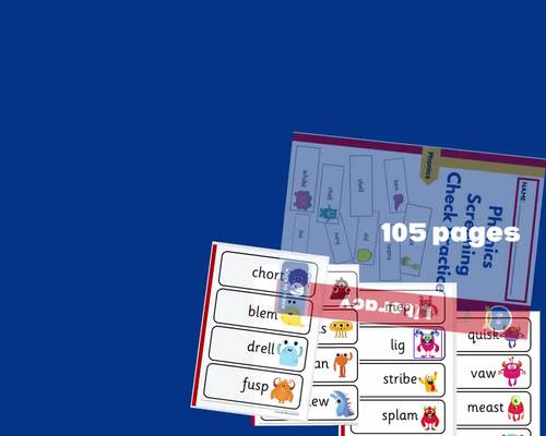 Phonics Screening Check Practice - Year 1 by Rushani Mahendran | TPT
