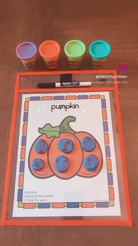 Halloween Playdough Mats, Fine Motor Activities, Sensory, Preschool ...
