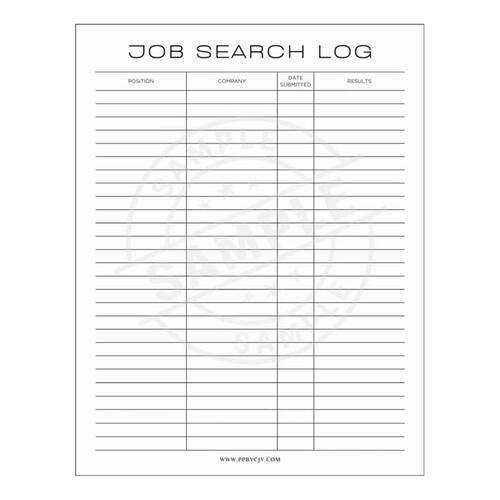 Job Search Planner Bundle – 7-Page Printable Job Application Organizer