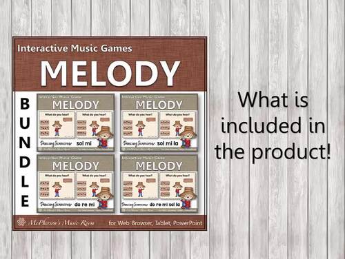 Solfege Fall Music Games & Activities Interactive Melody Games Bundle ...