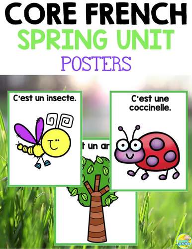 French Spring Unit - Middle School 5th to 7th Grade - le printemps ...