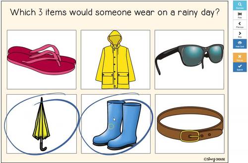 Life Skills Choosing Clothes Functional Language Speech Therapy BOOM CARDS™