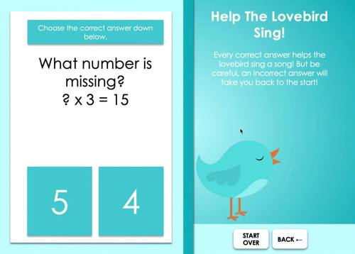 Valentines Day Multiplication Digital Math Boom Cards Game with Audio