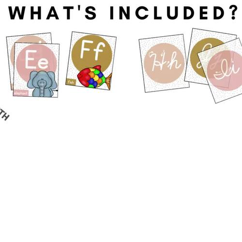 Boho Rainbow Alphabet Posters | Neutral Alphabet Poster | Real Photos ...