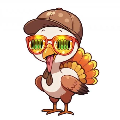 Thanksgiving Digital Stickers: Thanksgiving Stickers, Turkey reward ...