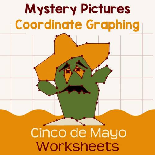 Coordinate Graphing Mystery Pictures Cinco de Mayo by Mr Slope Guy