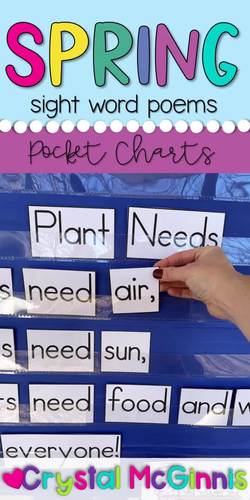 POCKET CHARTS! 15 Spring Poems for Shared Reading (Pocket Chart Version)