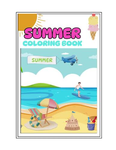 Absolute Alphabet Summer Coloring Book by Emily Wampler | TPT