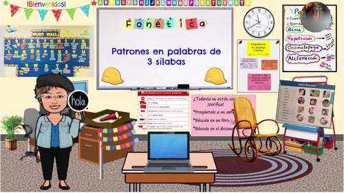 Spanish Phonics Week # 14 - Palabras Multisilábicas - Word Builders Game 2