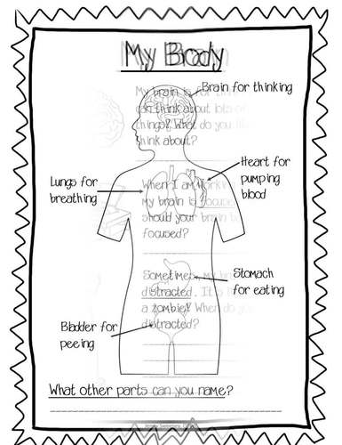 Self Regulation Interoception Workbook Whole Body Activities for SEL