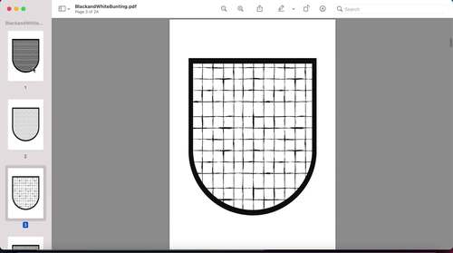 Classroom Bunting | Bulletin Board | Black and White Theme Classroom Decor