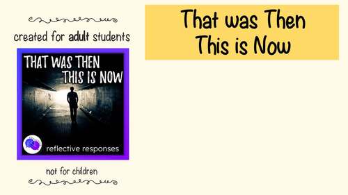 That Was Then, This Is Now | Reflective Response Cards by Rike Neville