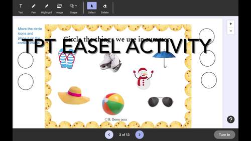 Summer Fun Worksheet and TPT EASEL, Boom Cards Activity by Disha ...
