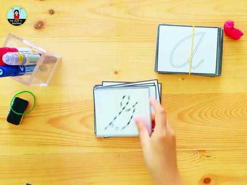 Cursive Alphabet Tracing Flashcards by The Joy in Teaching | TPT