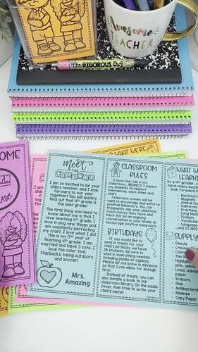 Back to School Editable Brochure | Meet the Teacher Parent Handout ...