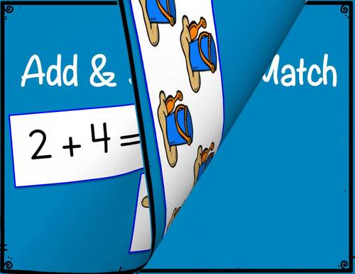 Beach Addition & Subtraction 0-10 Number Sentence Match | TPT