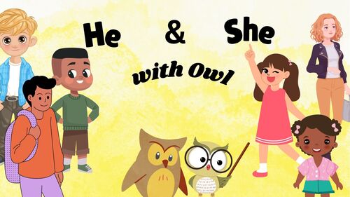 Pronouns- He and She Identifying and Making Sentences by Nia's Speech ...