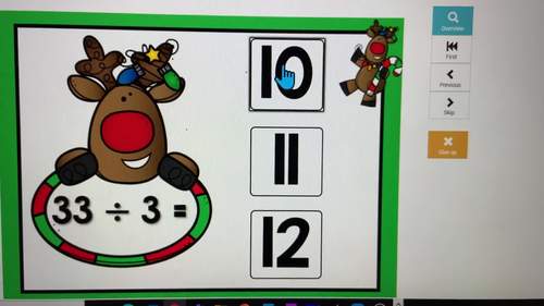 Holiday Division- Dividing by 9- Boom Cards by Miss T in Elementary
