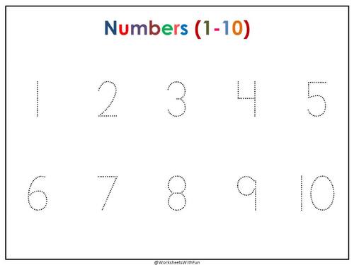 Tracing Worksheets, Kindergarten Alphabet, Numbers, Words, Days, Months ...