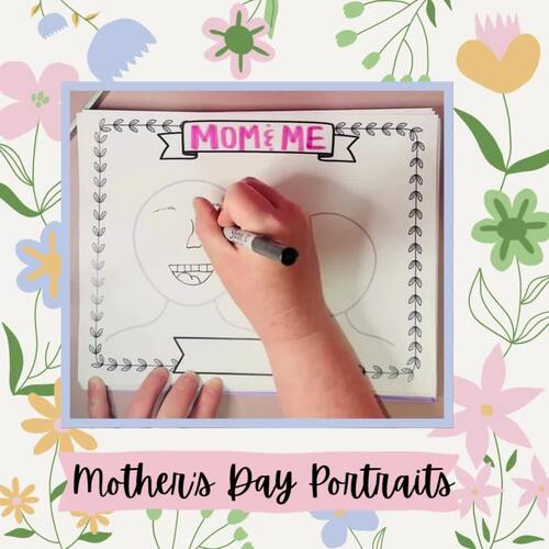 Portrait Of Mom | Mother's Day Drawing Keepsake | Top 10 List Writing ...