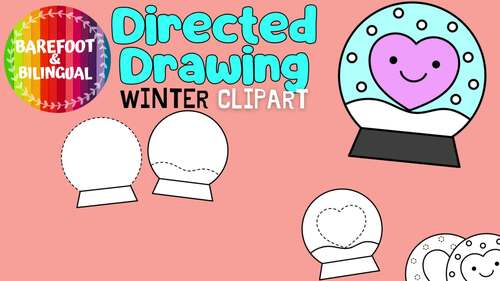Winter Directed Drawing Clipart | Winter Clipart for Directed Drawing ...