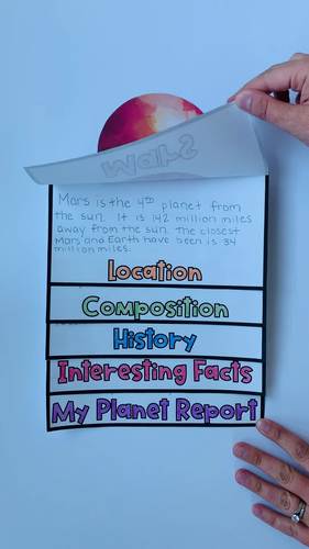 Planets Research Project - Report Templates & Research Guiding Questions