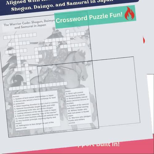 HSS 7.5.3 Puzzle Pack - The Warrior Code: Shogun, Daimyo, and Samurai ...