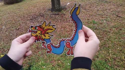 Articulated Paper Doll/Puppet Chinese Dragon paper template by EduArt ...