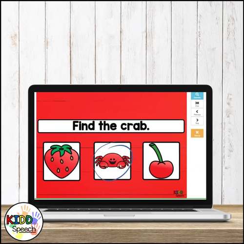 Preschool Speech Therapy Color Red Language Unit Printables | TPT