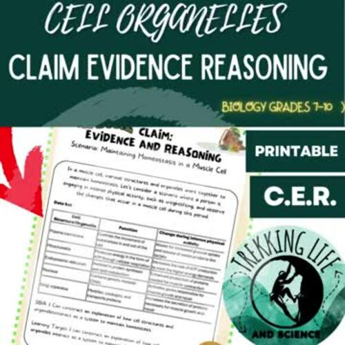 Cell Organelles: C.E.R. Claim Evidence Reasoning Activity: #Bestsellers