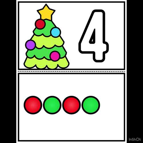 Christmas Subitizing Matching Cards | Numbers 0–10 | Kindergarten Math ...