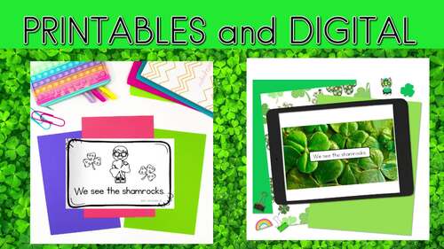 St. Patrick's Day Emergent Reader Sight Word Books with Predictable Text