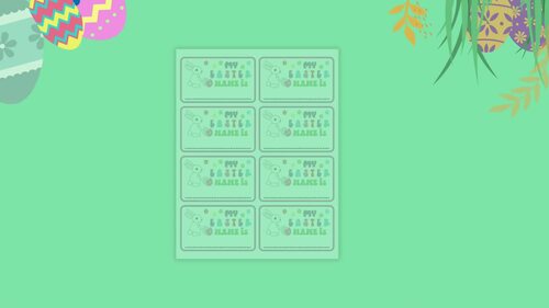 What's Your Easter Name, Nametags, Printable Easter Game Activity for ...