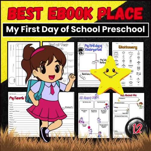 My First Day of School Activities Preschool Animal Math Worksheet