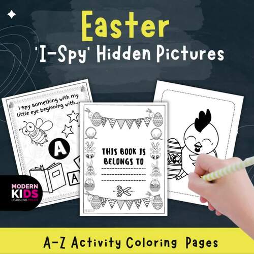 A-Z Back to School Activity I Spy Picture Puzzles - Easter Theme ...