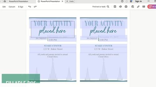 EDITABLE Event Invite, Program, and Lyrics - INSTANT DOWNLOAD by TimeSavors